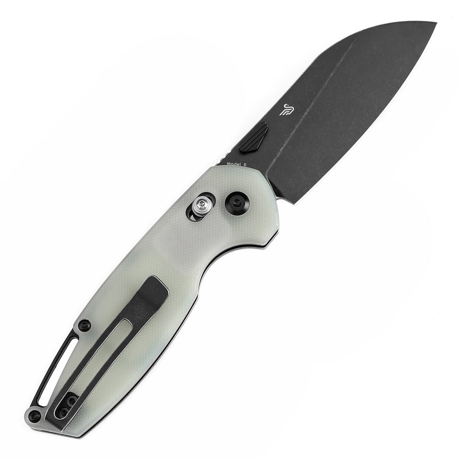 Tenable Model 6 Cross Bar Lock | Jade G10 Handle | 3.1" Blackwash 14C2 ...